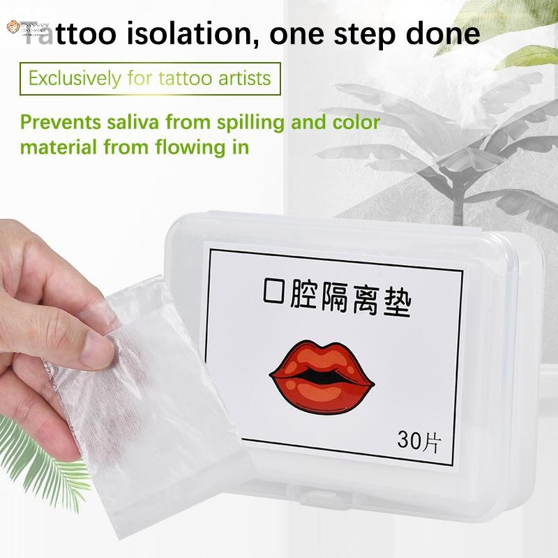 Cod 30 ชิ้น Microblading Tattooed Lip Oral Isolation Pad Tattoo Lip ...