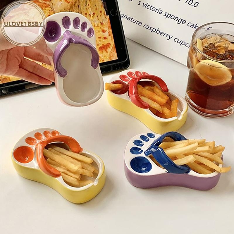 Ulove1bsby น่ารัก Flip Flops ซอสมะเขือเทศซอสถั่วเหลือง Dipper แบบพกพา ...