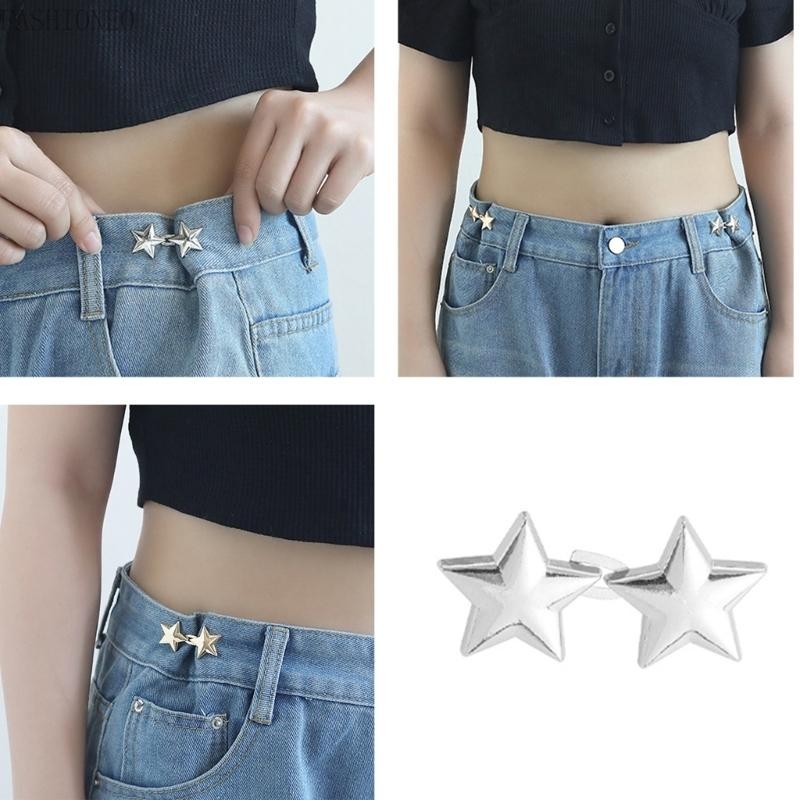 Fas Jean Button Pins เย็บเอว ปุ่มเอว หัวเข็มขัด ปุ่มทันที Star Pant Pin ...