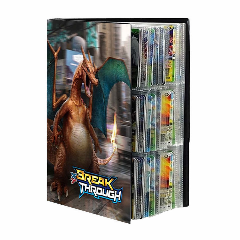 9 Pocket Pokemon Album Book 432 Anime Charizard Card Collection Holder ...