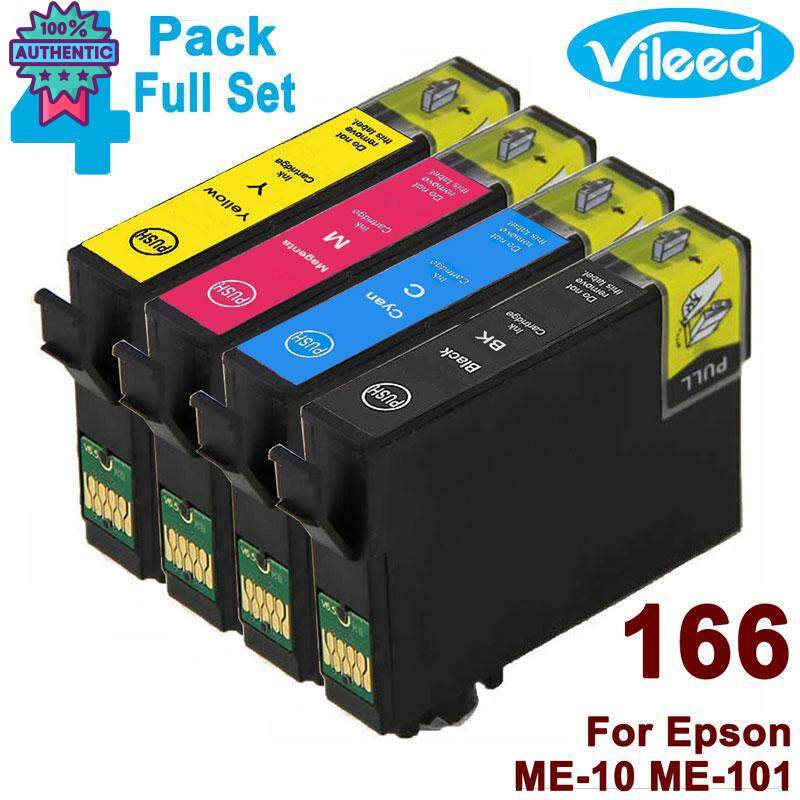 4 แพ็ค 166XL 166 XL BK C M Y หมึกสำหรั EPSON Expression ME 10101 ...