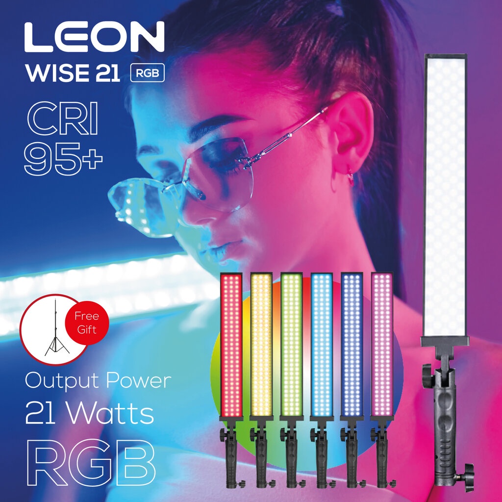 LEON WISE 21 RGB ไฟ LED ปรับแสงเปลี่ยนสีได้ 360 สี กำลังไฟ 21 วัตต์ แถม ...