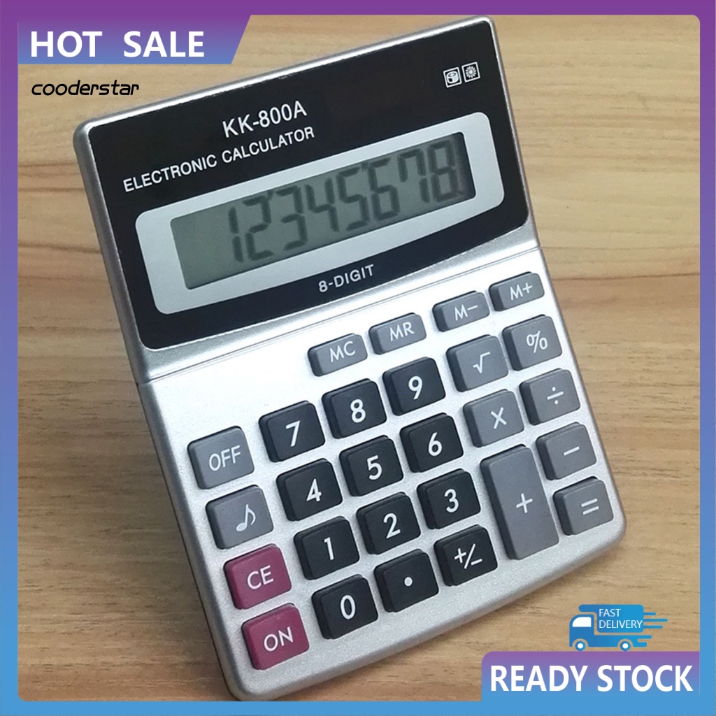 Cood KK-800A เครื่องคิดเลขอิเล็กทรอนิกส์ อเนกประสงค์ หน้าจอขนาดใหญ่ 8 หลัก สําหรับสํานักงาน ...