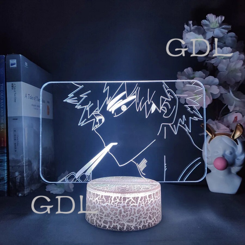 GDL 3d Led โคมไฟกลางคืน Bakugo My Hero Academia สำหรับตกแต่งห้องวันเกิด ...