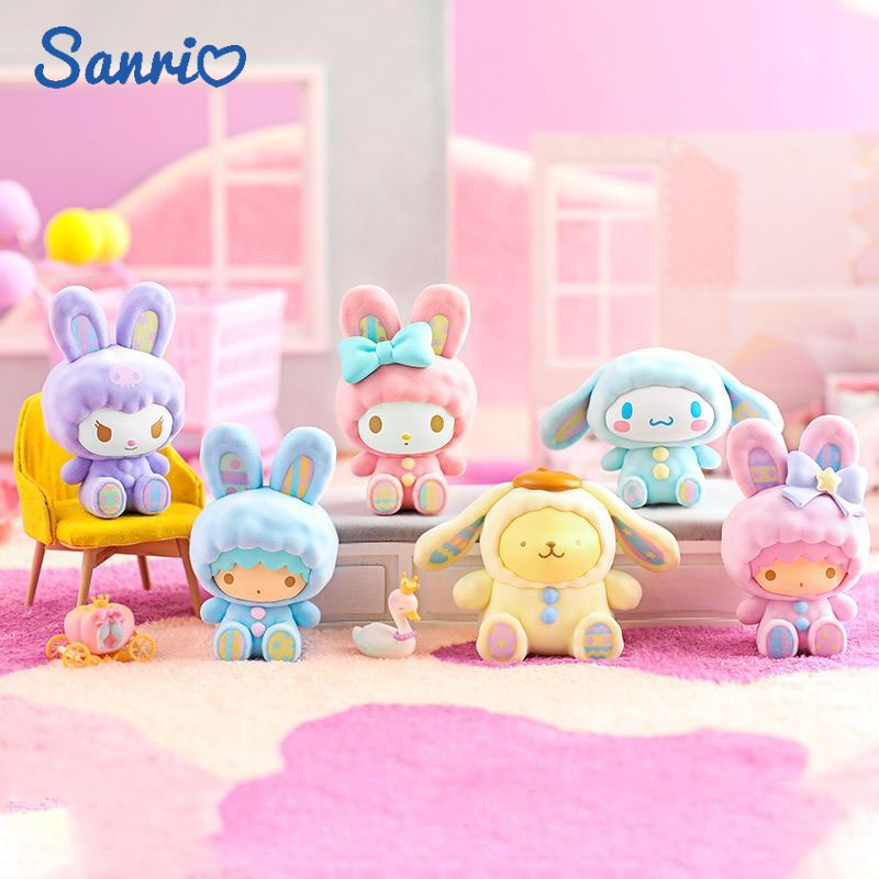 6pcs/set Sanrio ของแท้ Tutu Series กล่องสุ่ม ฟิกเกอร์ Hello Kitty ...