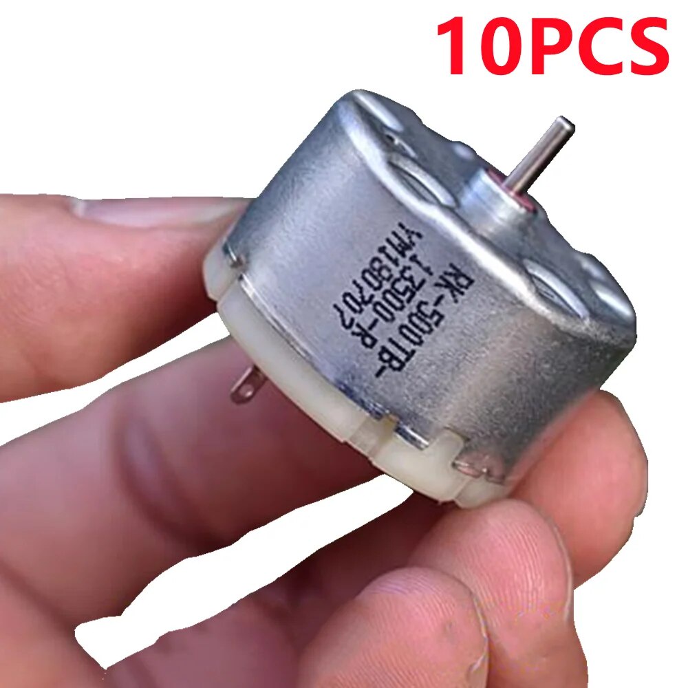 RK-500TB-13500 Mini 32mm Diameter Round Spindle Motor DC 6V 9V 12V ...