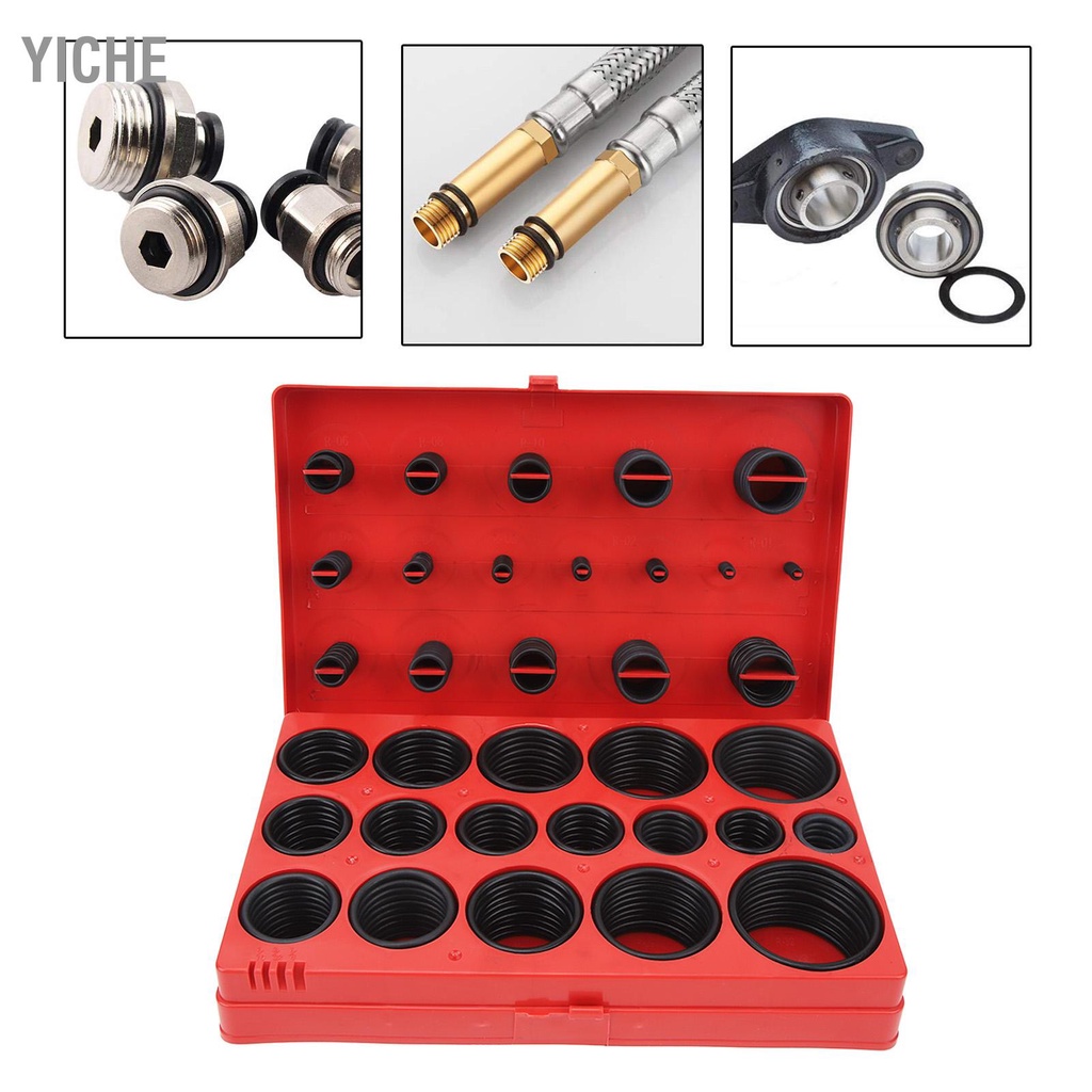 YiChe 419 PCS O แหวนเครื่องซักผ้าชุดยานยนต์เมตริกยางไนไตรล์ แหวนน้ำมัน ...