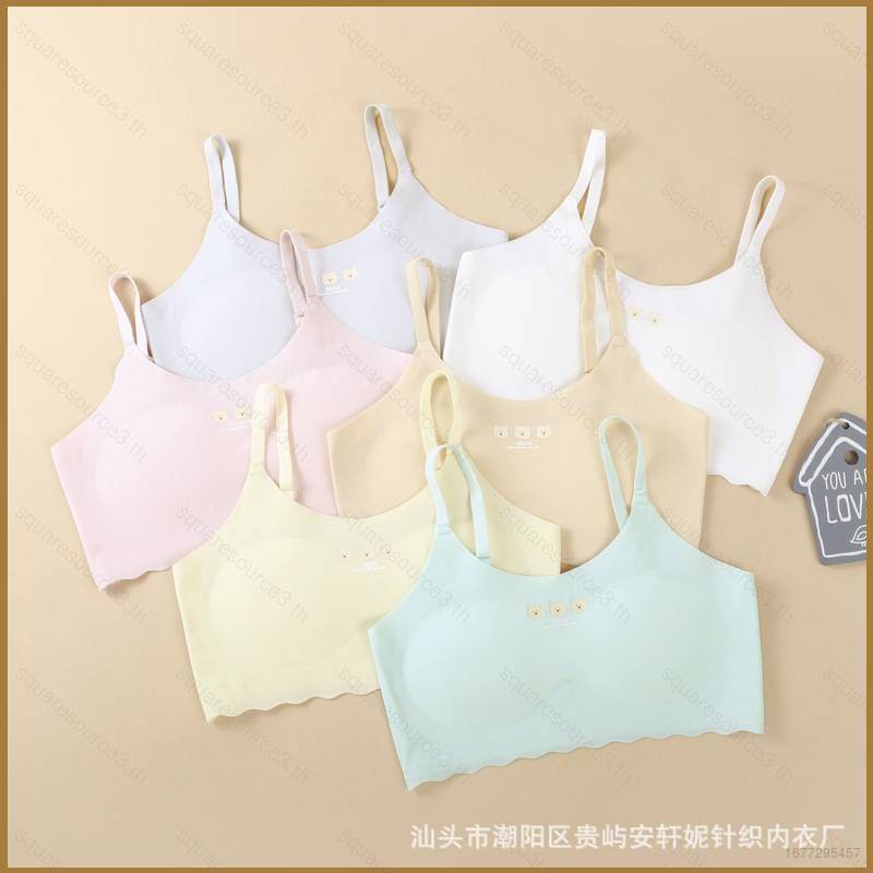 Sq3 12-16 ปี ผ้าเรยอน วัยรุ่น ชุดชั้นใน สําหรับเด็กผู้หญิง เด็ก จานสี เสื้อแขนกุด นักเรียน เด็ก ...