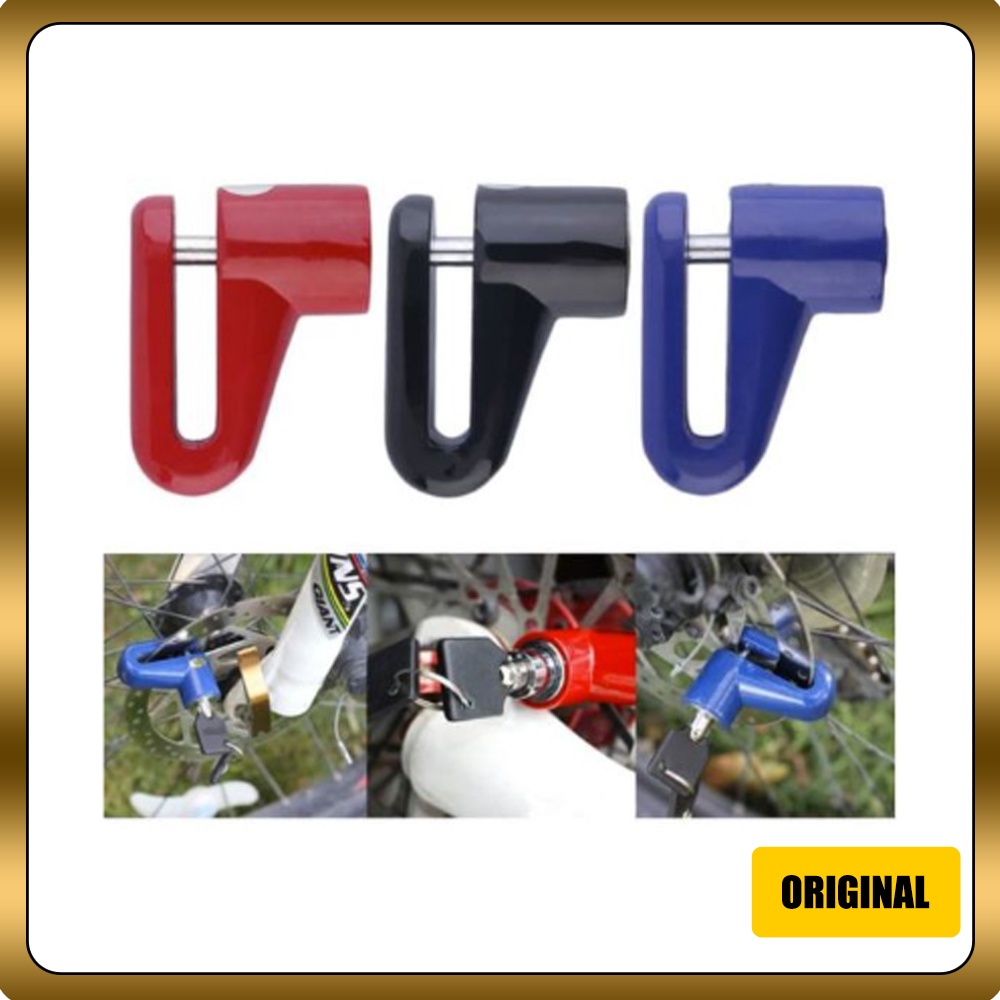Strong IRON Motorcycle Disc Clamp Lock Disc Padlock / UNIVERSAL Anti ...
