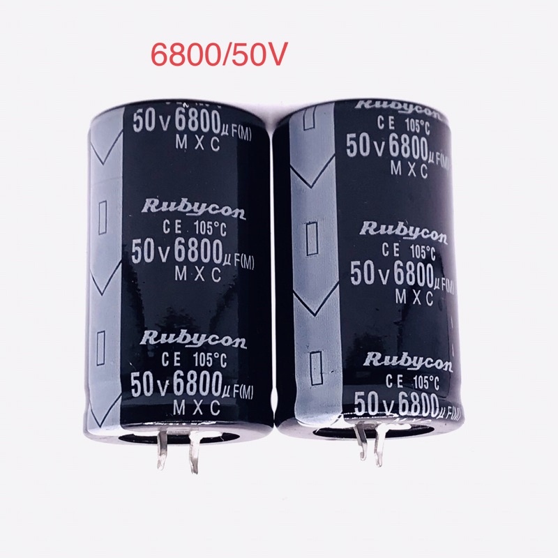 Capacitor 6800UF/50V 105องศา(Robycon) คาปาซิเตอร์ | Shopee Thailand