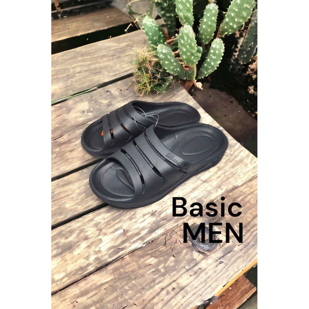 KiKi Shoes - รองเท้าแตะ ผู้ชาย แบบสวม ผช สไตล์ Basic รองเท้ายาง แบบ ...