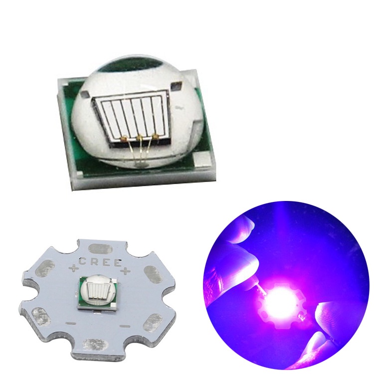 ชิป LED 10w UV 10w UV 395-400nm พร้อมบอร์ด 20 มม. แบบเปลี่ยน XML T6 | Shopee Thailand