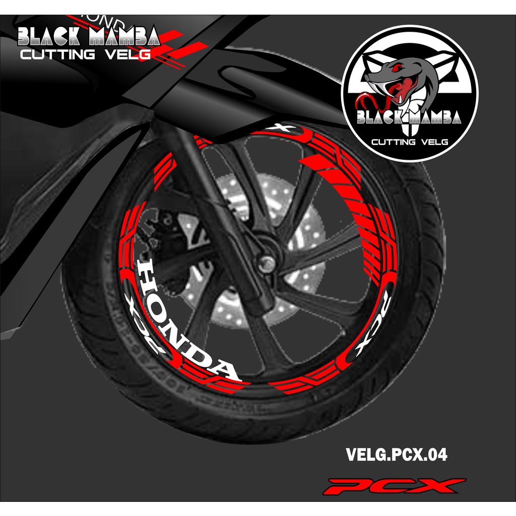 Pcx VELG CUTTING STICKER- LIS LIST สติ๊กเกอร์ยาง/VEL VARIATIONS สําหรับ ...