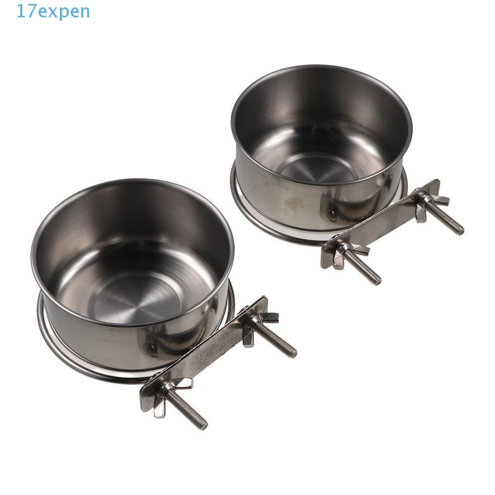 Expen ชามนก, ชามน้ําสแตนเลส Parakeet Feeder, Anti-turnover Feeding จาน ...