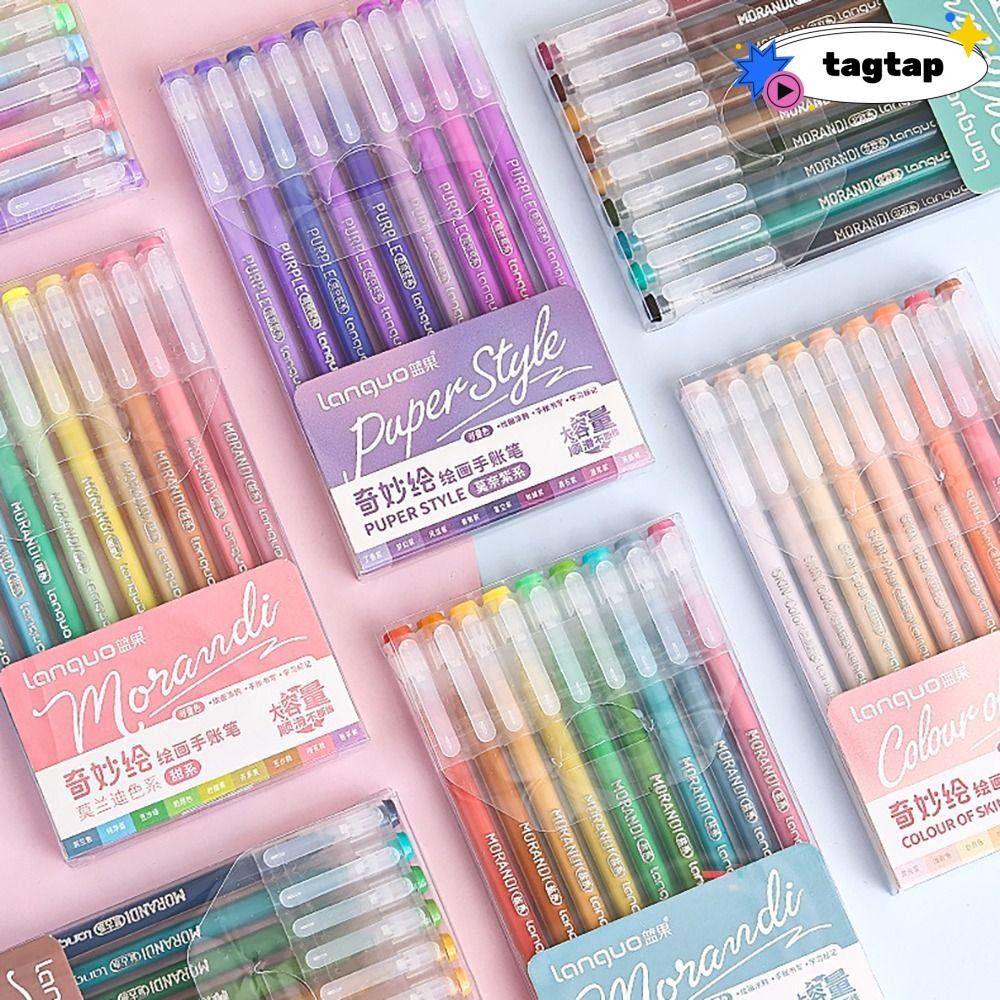 Tagtap 9 สี/ชุด ชุดปากกาบัญชีมือ, ปากกาเจลสีแห้งเร็วหลายสี, เครื่องมือ ...