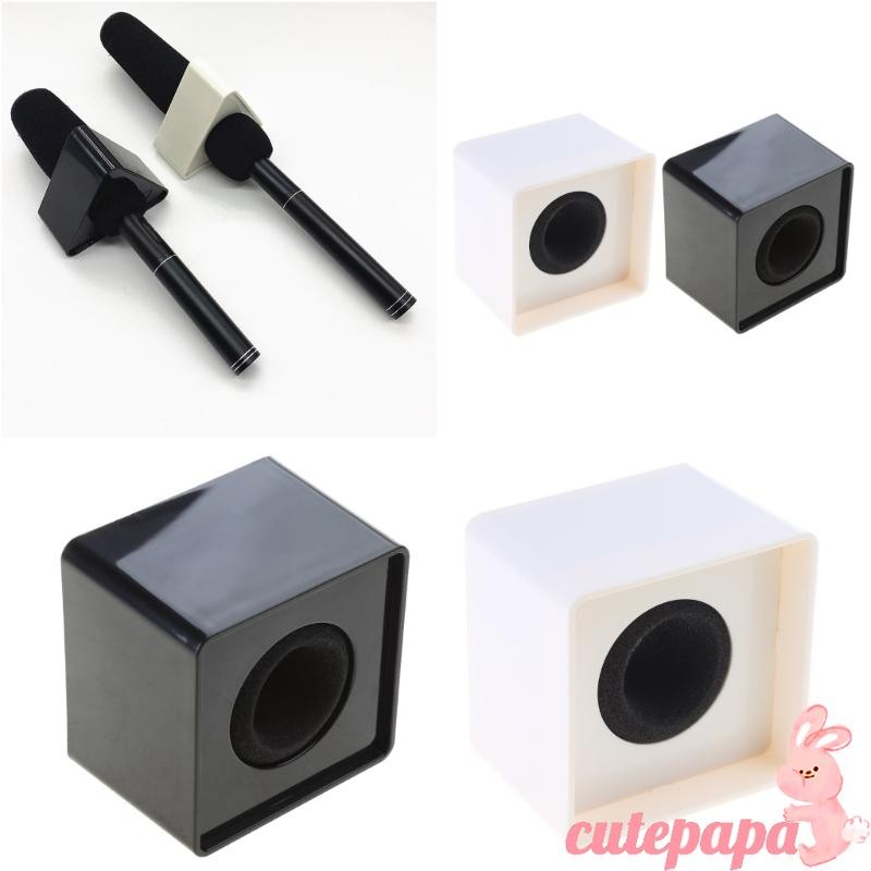 Cutep ทนทาน Square Mic Holder โลโก้ไมโครโฟน Flag News Reporter ฉีดผ้า ...