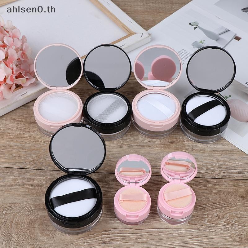 Ahlsen0 7 สไตล์เครื่องสําอางที่ว่างเปล่า Sifter หลวม Jar คอนเทนเนอร์พัฟกล่องกระจกคอนเทนเนอร์กรณี ...