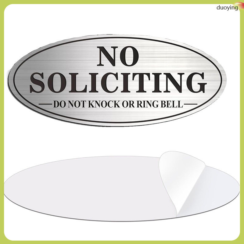 No Promotion Signs Doorbell Ringing of Allowed Not Permited Signage ...