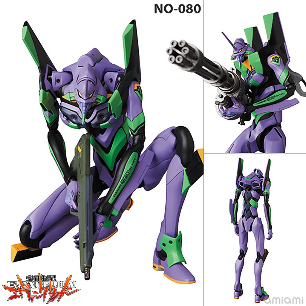 Figma ฟิกม่า Mafex Neon Genesis Rebuild of Evangelion อีวานเกเลียน No 080 EVA 01 อีวา lucky ...