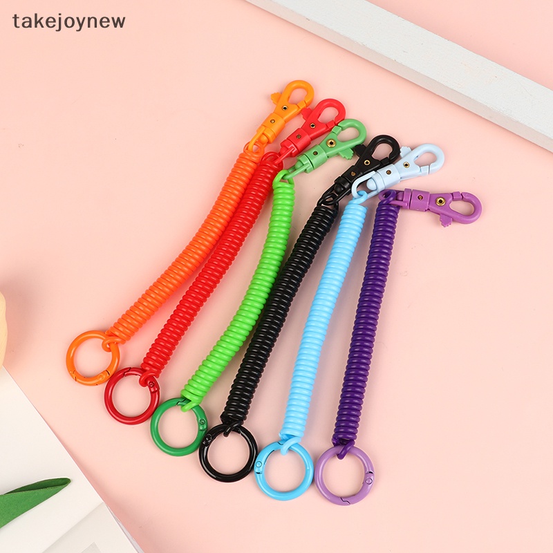 [takejoynew] พวงกุญแจสปริงคอยล์ แบบเกลียว ยืดหดได้ KLB | Shopee Thailand