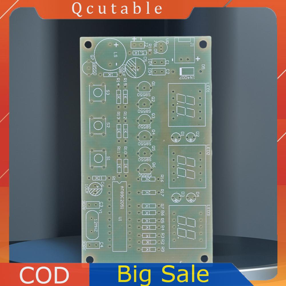 Qcut-at89c2051 ชุดนาฬิกาดิจิทัล หน้าจอ LED 6 บิต DIY | Shopee Thailand