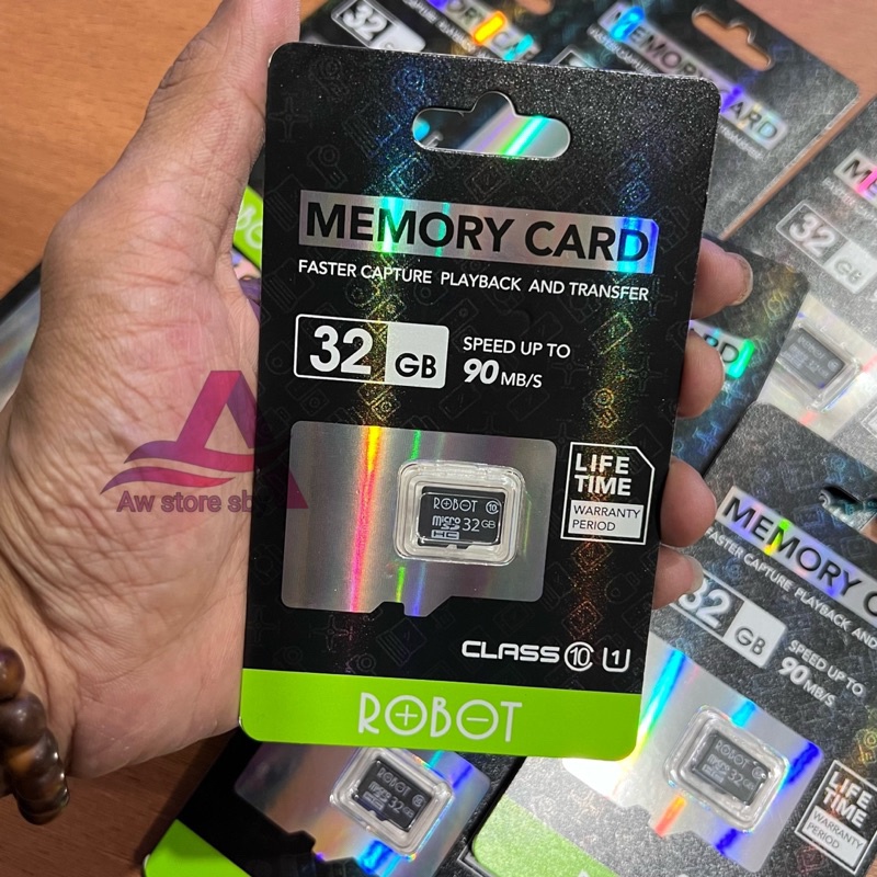 Memory Micro SD Card 32Gb Class 10 หุ่นยนต์ต้นฉบับ Super Speed Memory ...