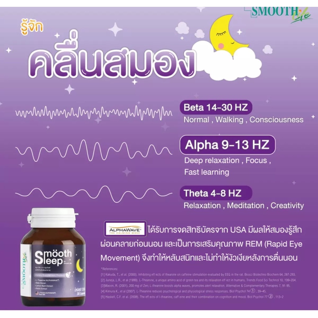 Smooth leep by Smooth Life 30's วิตามิน เพิ่มประสิทธิภาพการนอนหลับและ ...