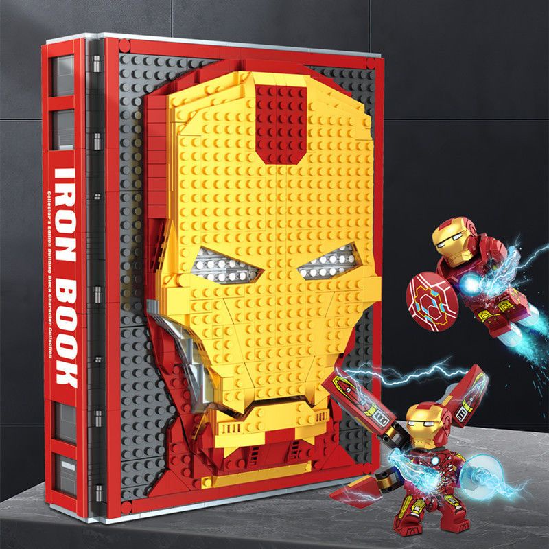 เข้ากันได้กับ Lego Building Blocks Iron Man Book | Shopee Thailand