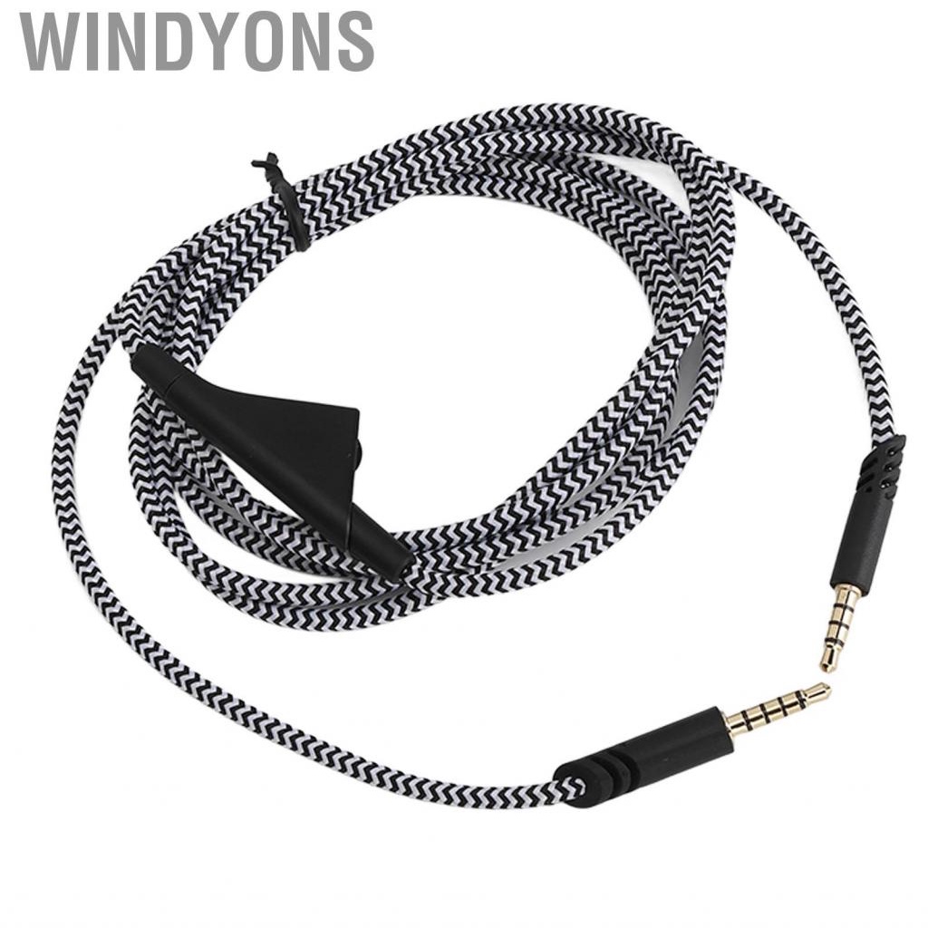 Windyons Gaming Headset Extension Cable Replacement Braiding Headphone ...
