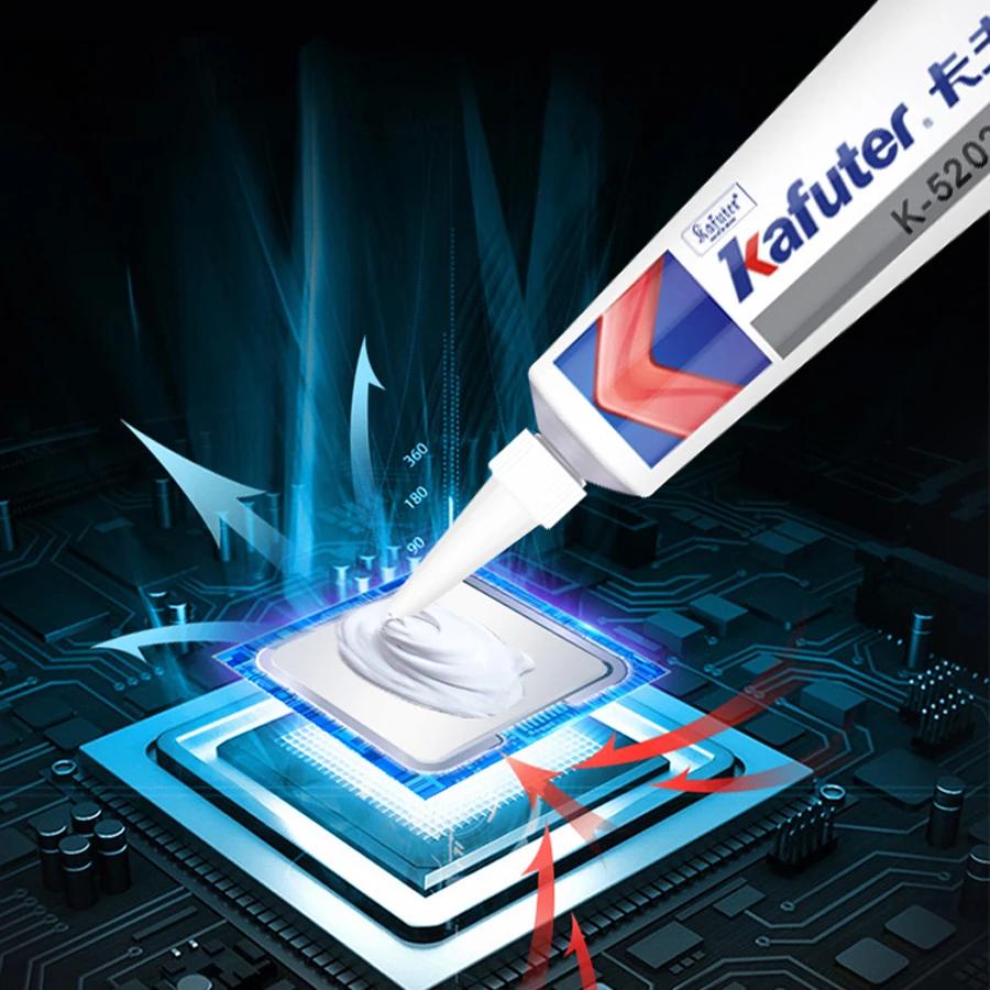 Kafuter 80g K-5203 White Heatsink CPU Thermal Conductive Silicon Grease ...