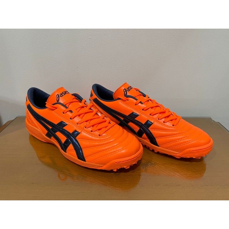 Sepatu Futsal Asics Arthur DS Light C3 FF สีส้ม สีดำ TF ( TURF ) กีฬา ...