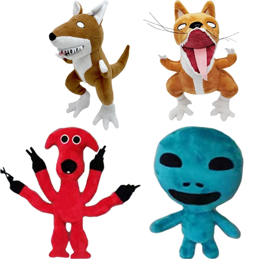 ตุ๊กตาหุ่นยนต์ Garten Of Banban Kittysaurus Garden Of Banban 4 Mascots ...
