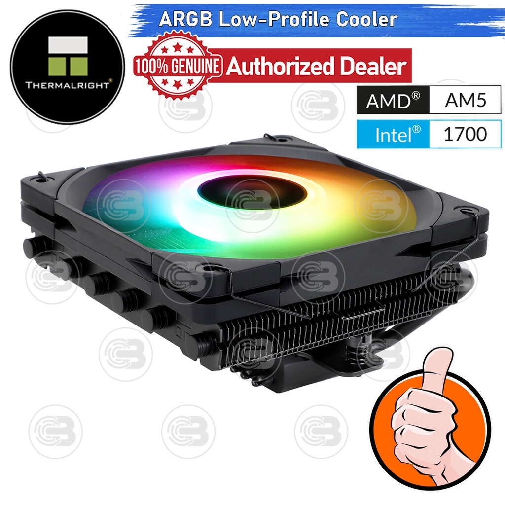 [CoolBlasterThai] Thermalright AXP120-X67 BLACK ARGB Low-Profile CPU ...