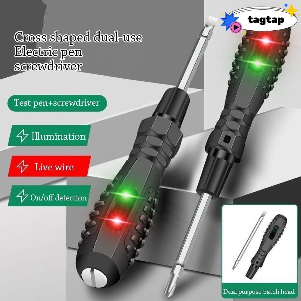 ปากกาทดสอบไฟฟ้า TAGTAP ไขควง 2 in 1 Word/Cross แบบพกพาพร้อมตัวบ่งชี้เครื่องตรวจจับแรงดันไฟฟ้า ...