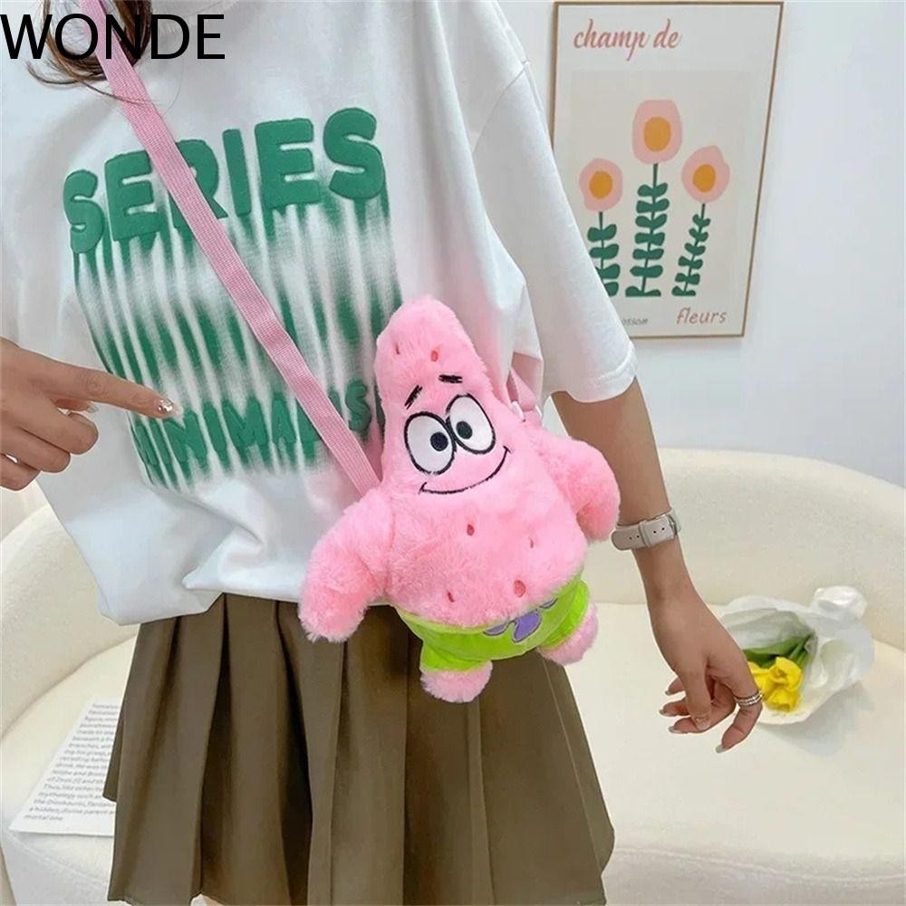 Wonde กระเป๋าสะพายตุ๊กตา, SpongeBob Patrick Star Crossbody Bag, One ...