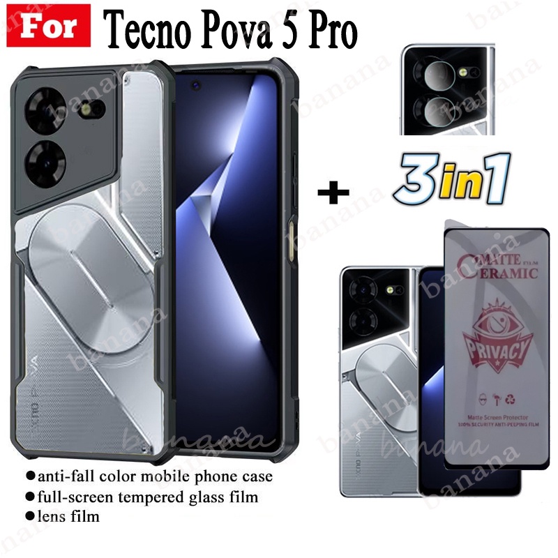 เคสโทรศัพท์ กันกระแทก สําหรับ Tecno Pova 5 Pro Pova 5 Anti Spy Soft ...