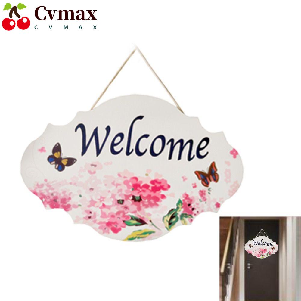 Cvmax ป้ายไม้ Welcome ทนทาน สําหรับติดประตูคาเฟ่ โรงแรม | Shopee Thailand