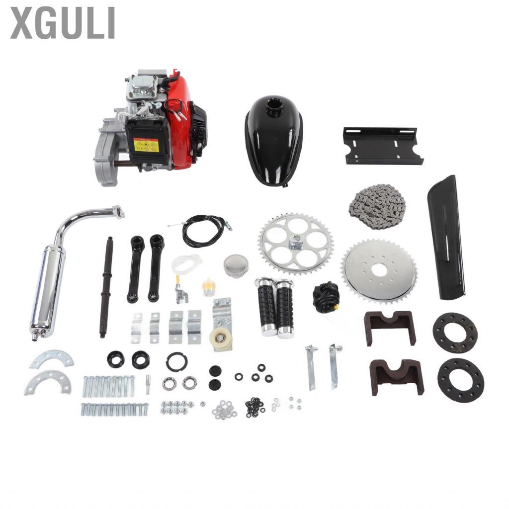 Xguli 4 Stroke 49CC Motorized Bike Engine Kit Gasoline Set Replacement ...