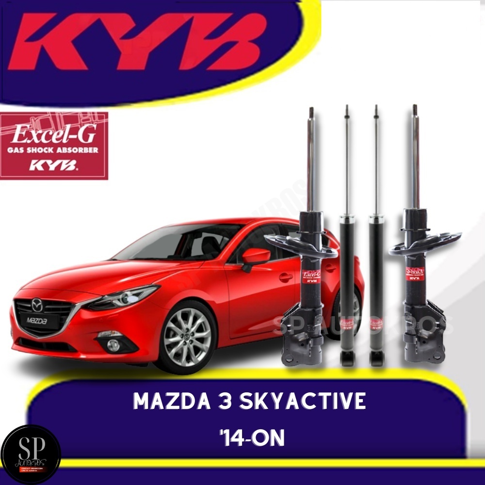 KYB โช้คอัพ MAZDA 3 SKYACTIVE ปี 2014-ON คู่หน้า-คู่หลัง KAYABA Excel-G | Shopee Thailand