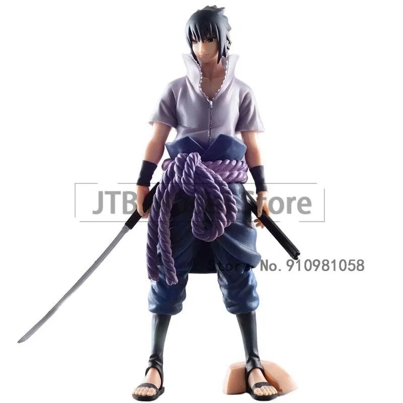 Naruto Shippuden Anime Figure GK Uchiha Sasuke Figma 29CM ABS Statue ...