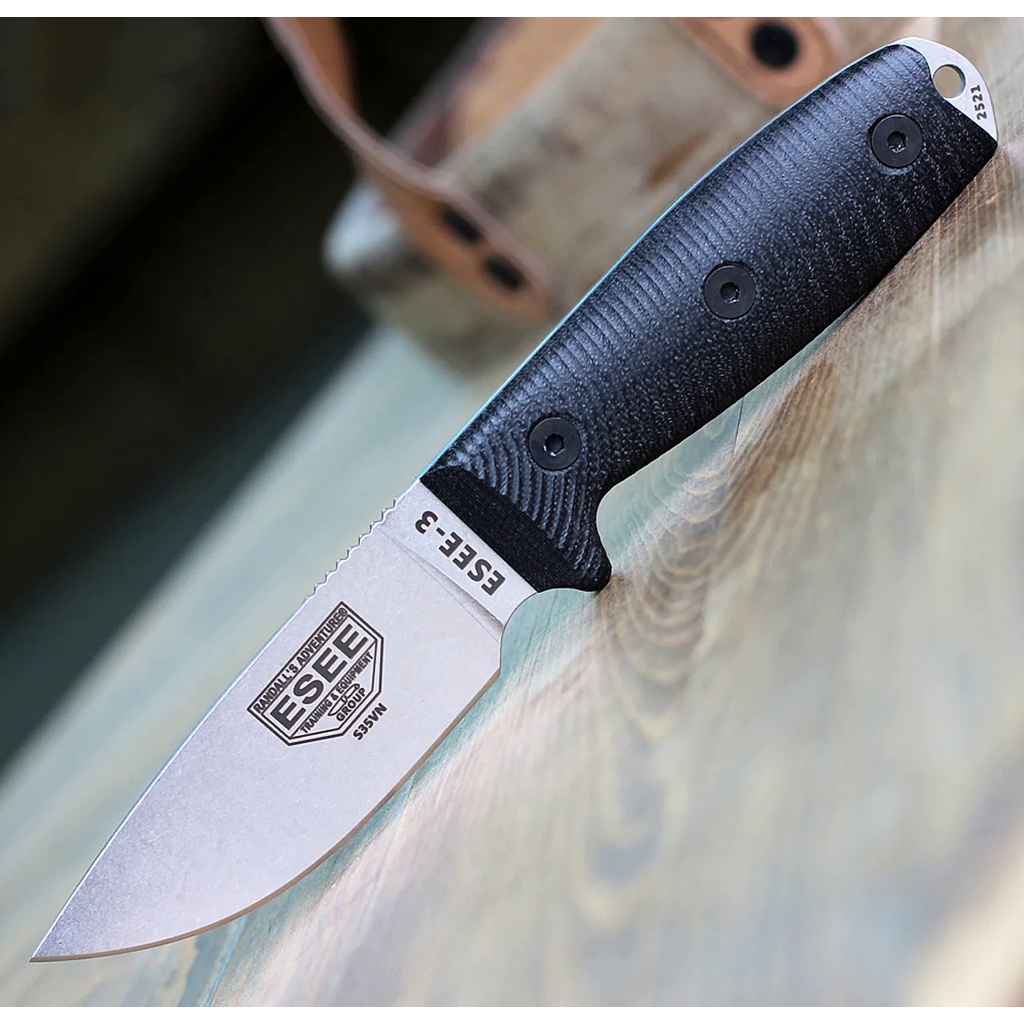 ESEE-3 Rowen Protable Fixed Knife 9Cr18Mov Blade G10 Handle Outdoor ...