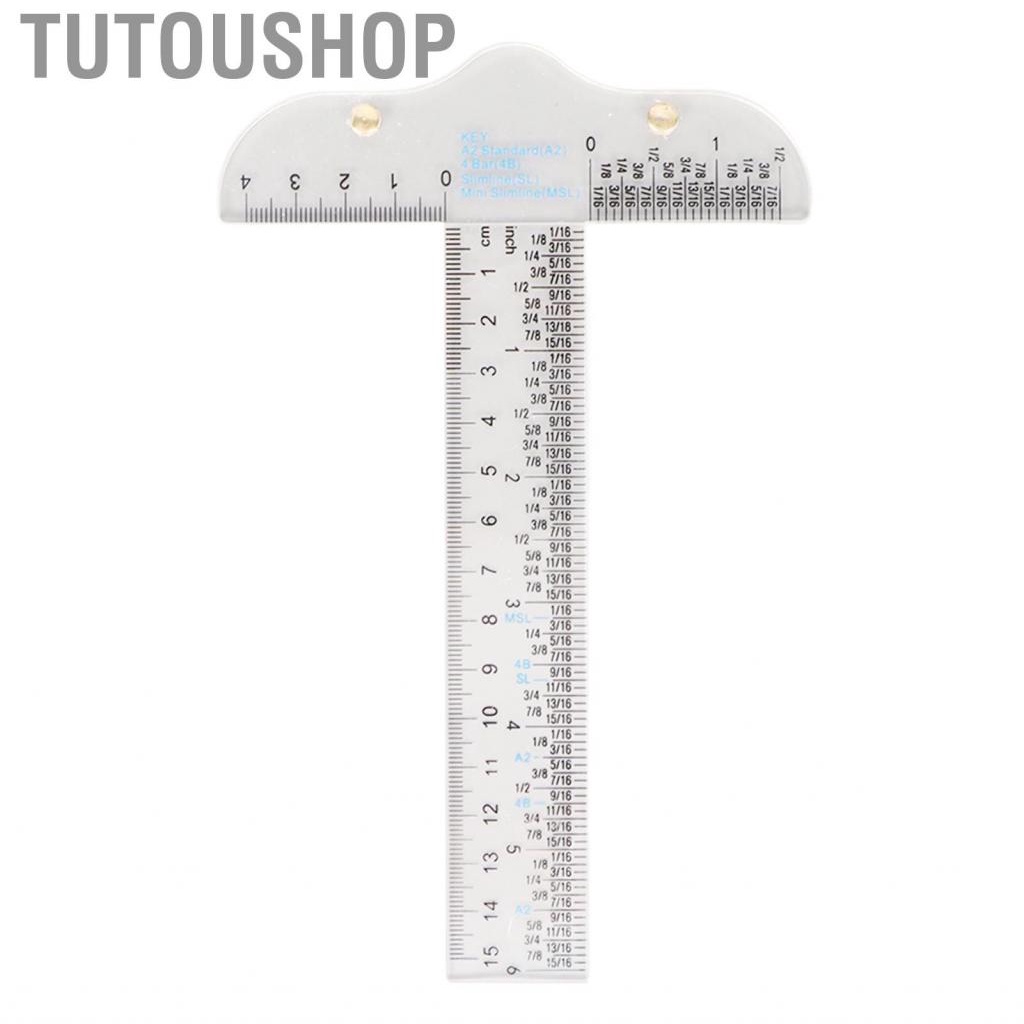 Tutoushop T Ruler Drafting Inch CM Transparent for Cutting | Shopee ...