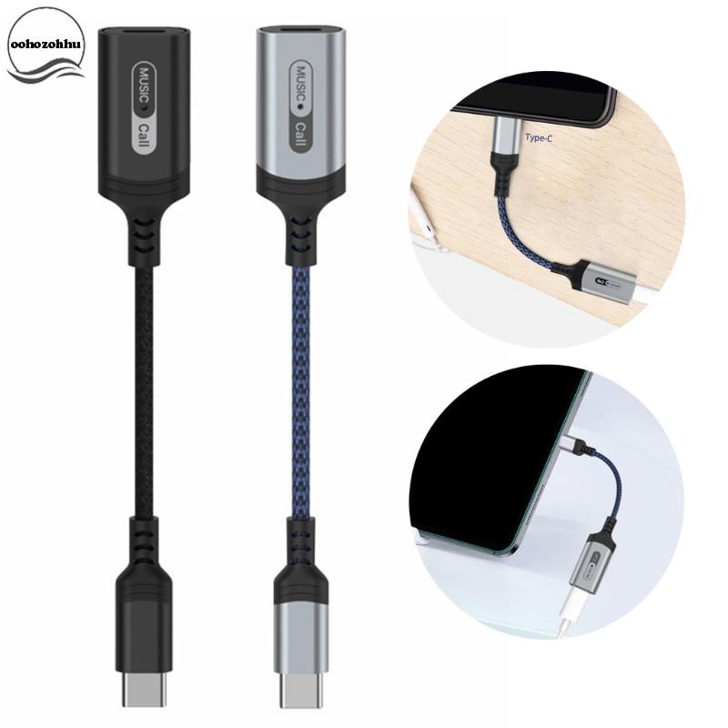 Ooh อะแดปเตอร์สายเคเบิล 8 Pin Female To Type-C Male USB C To Lighting ...