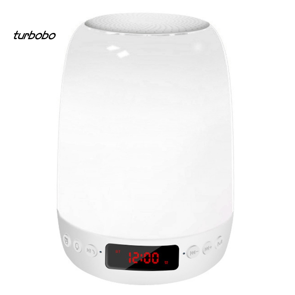 Turbobo ลําโพงไร้สายบลูทูธ 51 FM พร้อมไฟ RGB นาฬิกาปลุก เข้ากันได้กับ ...