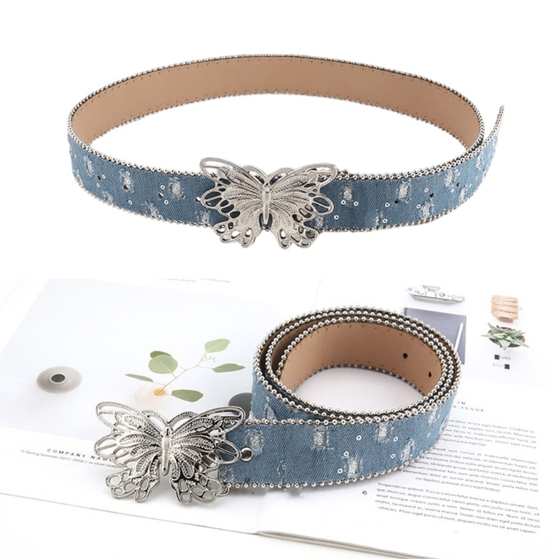 Estone Hollow Butterfly Shape Belt เข็มขัดเอวสำหรับวัยรุ่นและผู้ใหญ่ ...