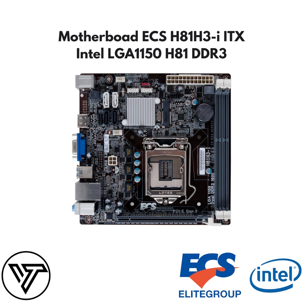 เมนบอร์ด ECS H81H3-i iTX Intel LGA1150 H81 Mini iTX | Shopee Thailand