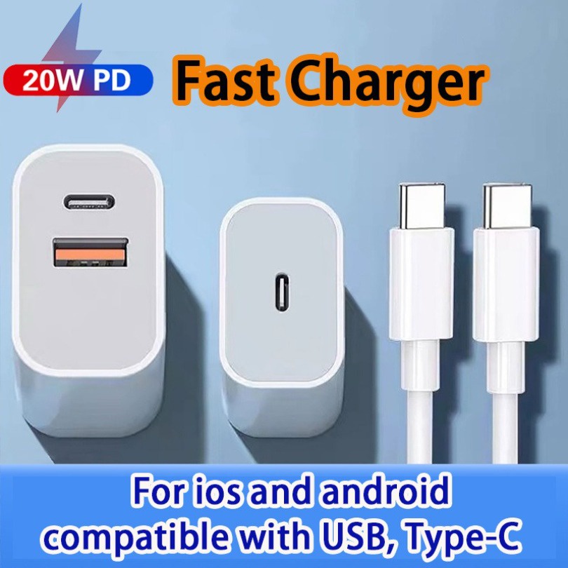 สำหรับ iPhone 20W PD Adapter Fast หัวชาร์จ USB Type-c ถึง L Fast สาย ...