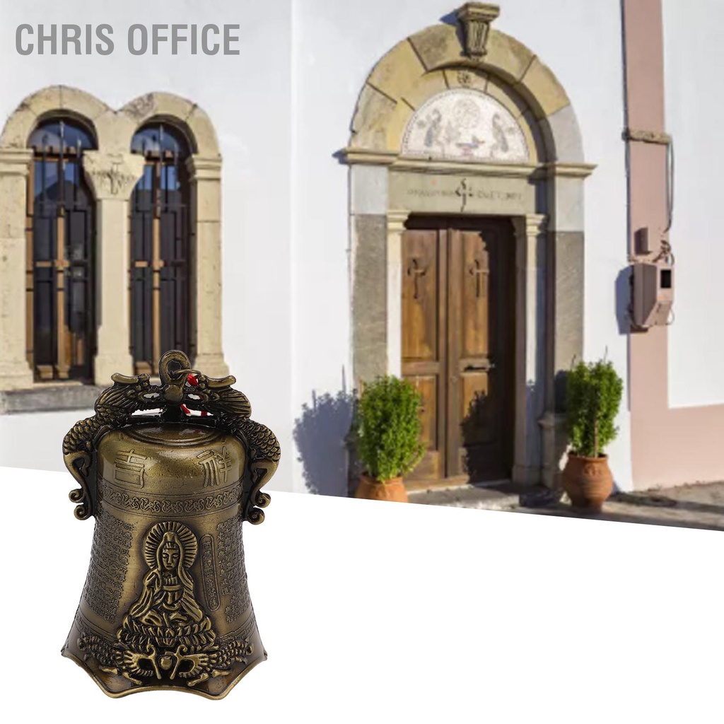 Chris office พุทธระฆังตกแต่งมังกรสองตัว Frlicking รูปร่างโลหะวัสดุการ ...