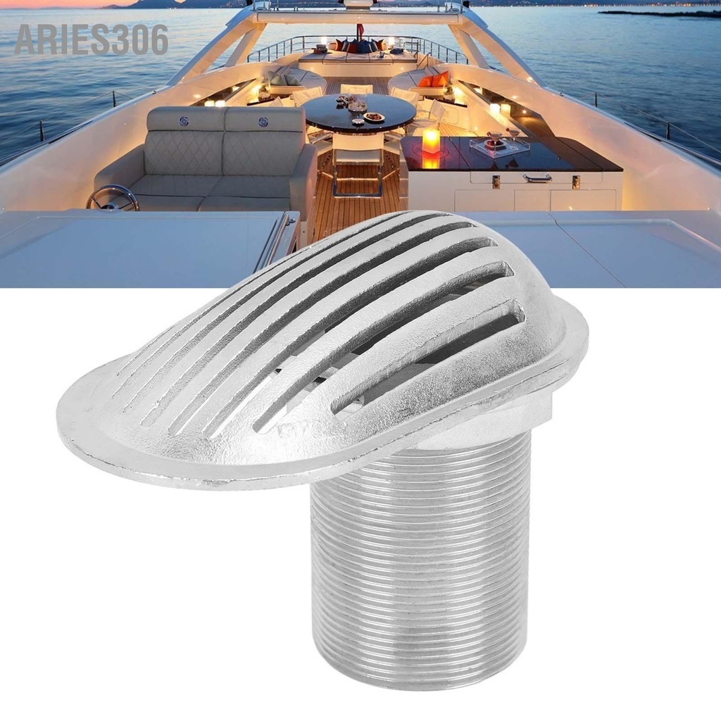 Aries306 2.5in เกลียว Marine เรือกรองไอดี 316 สแตนเลสสตีล Thru Hull ...