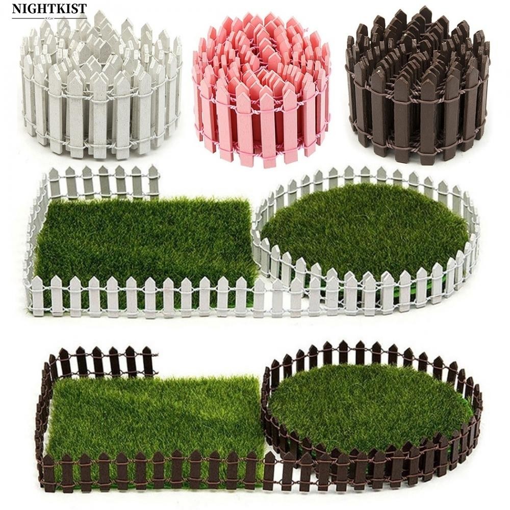 DIY Mini Wood Fence for Home Garden and Miniature Landscape 5cm Height ...